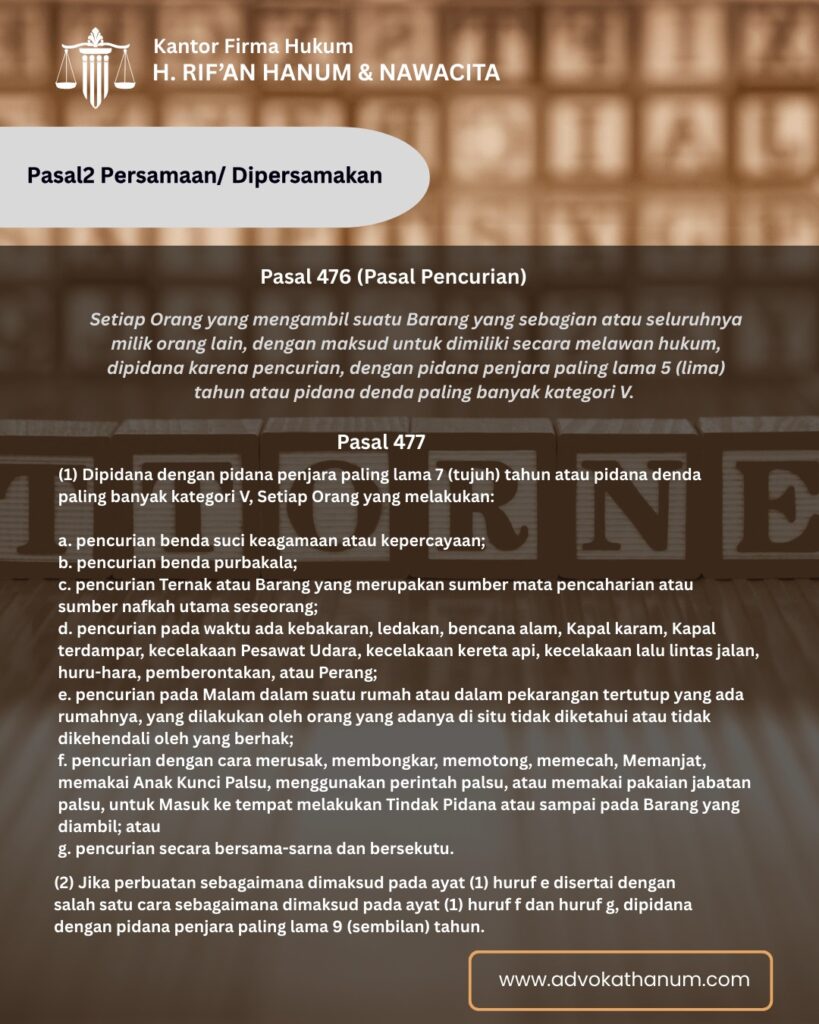 Penggelapan dalam Pasal 486 hingga 491 UU No. 1 Tahun 2023: Perspektif ...